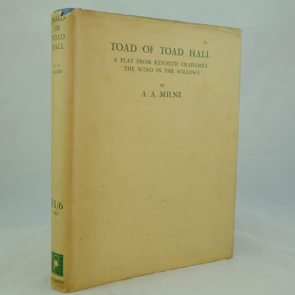 Toad of Toad Hall signed by A. A. Milne - Rare and Antique Books