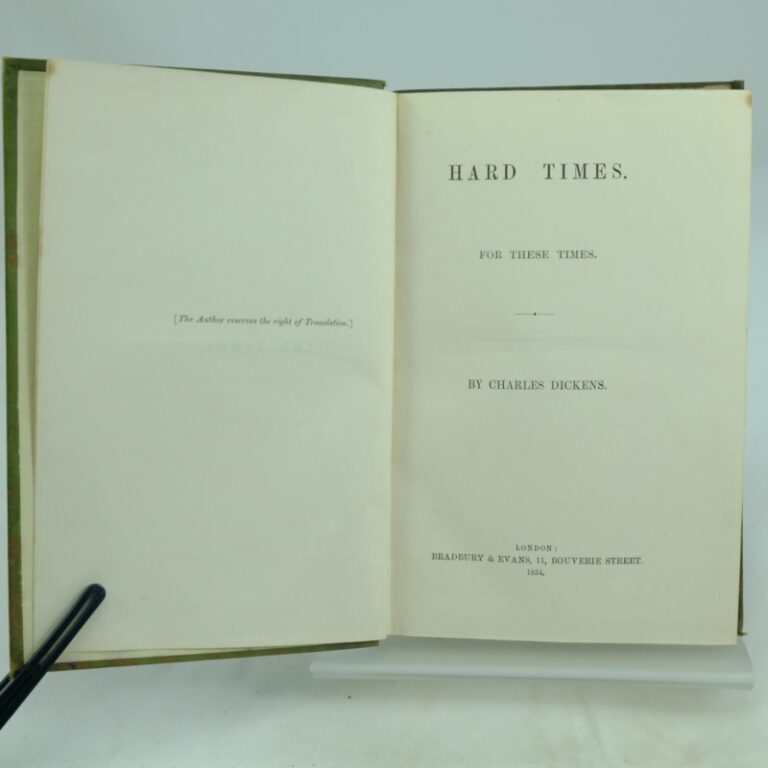 Hard Times by Charles Dickens - Rare and Antique Books