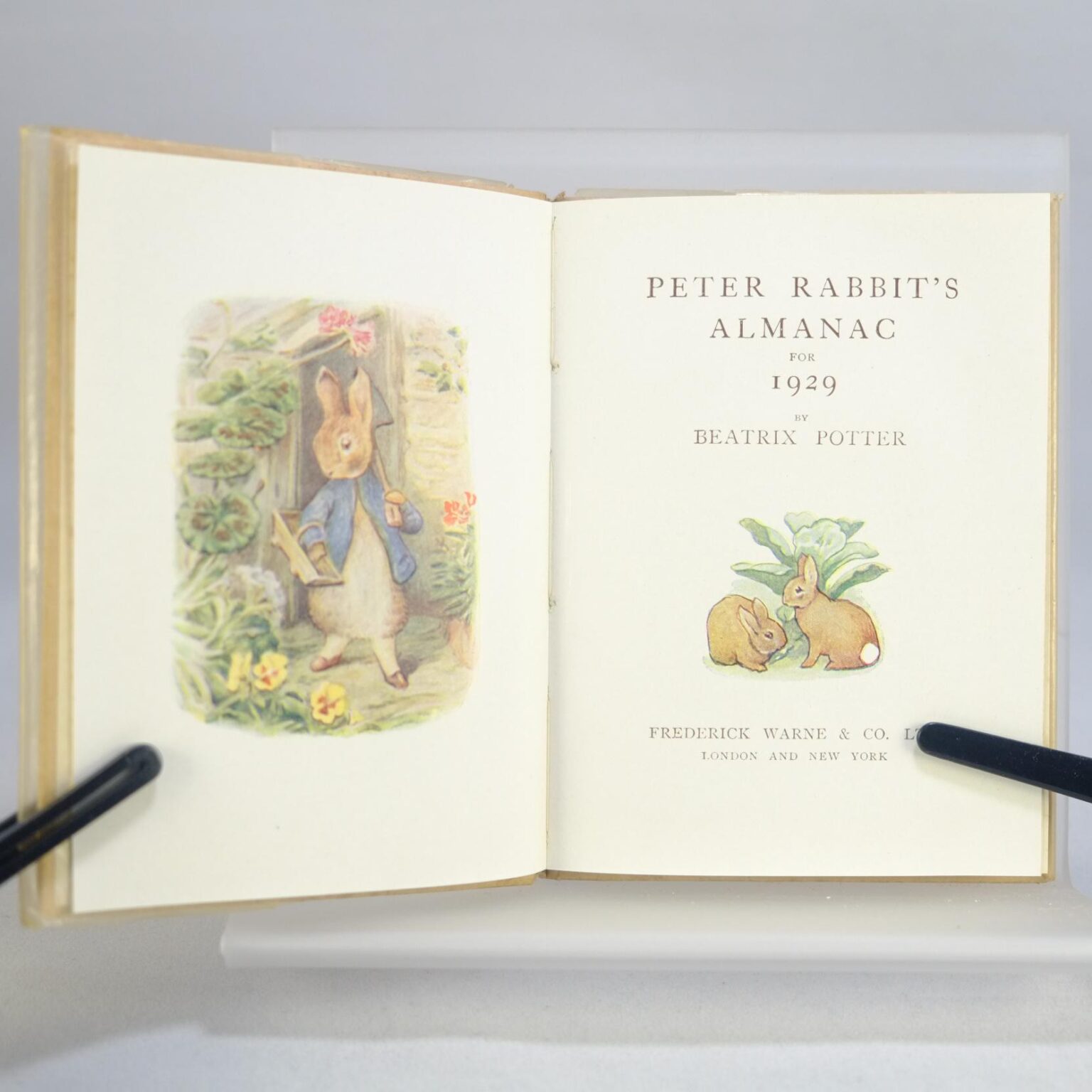 Peter Rabbit's Almanac for 1929 by Beatrix Potter. - Rare and Antique Books