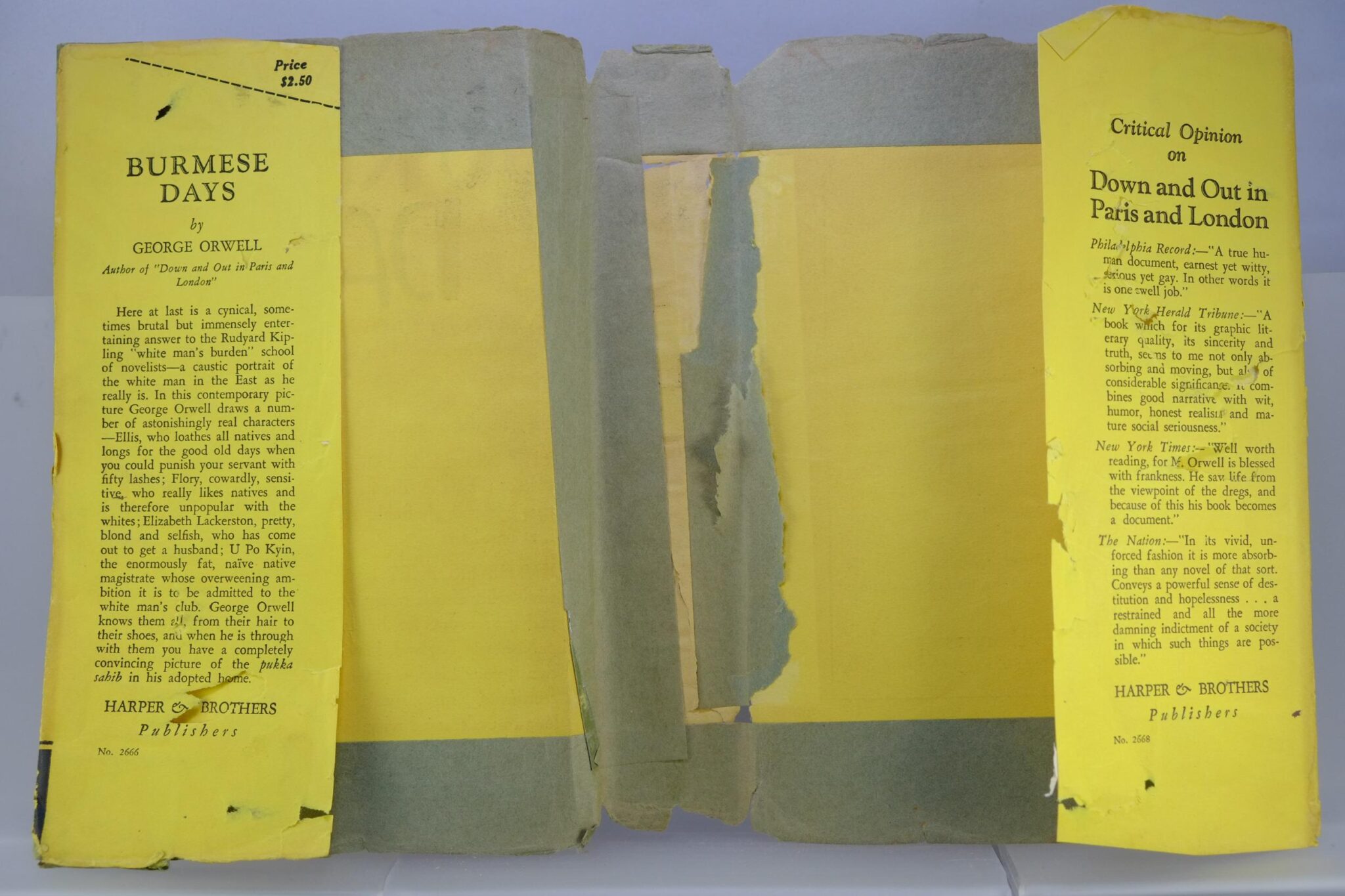 Burmese Days by George Orwell - Rare and Antique Books