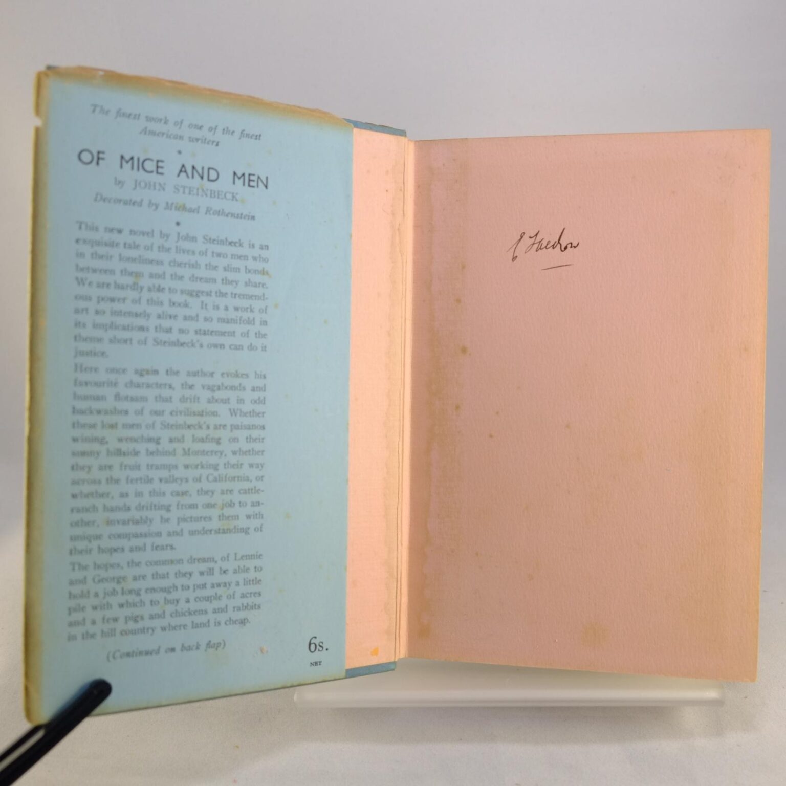 Of Mice and Men by John Steinbeck - Rare and Antique Books