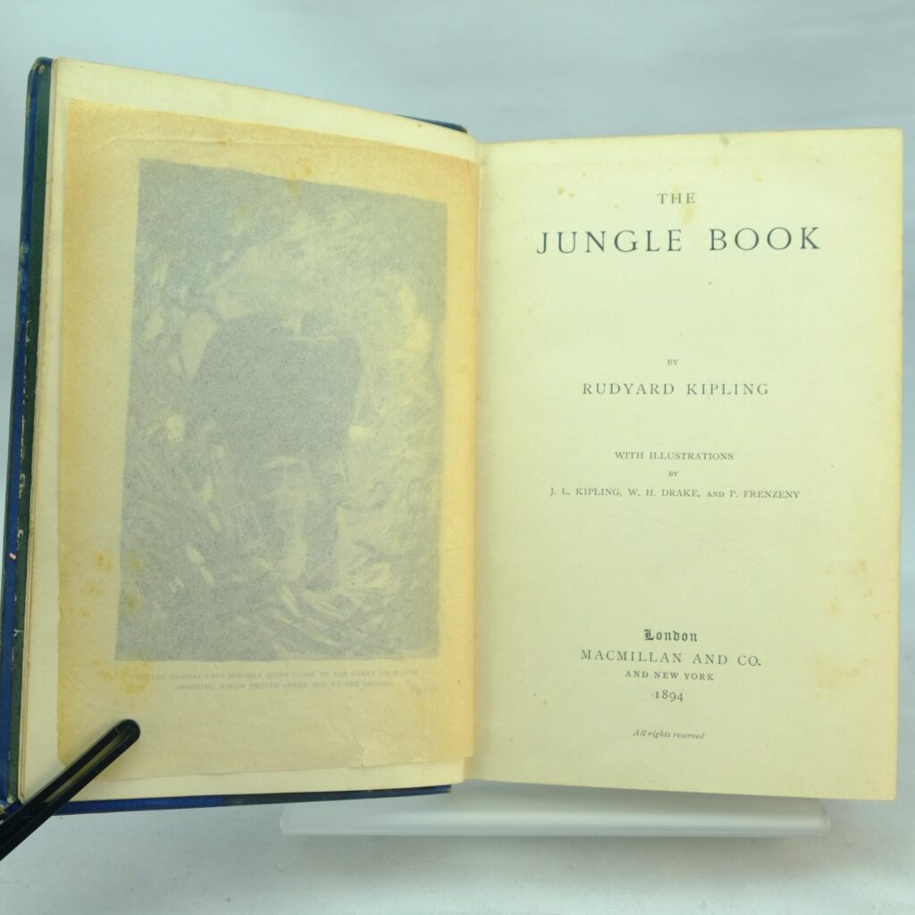 Pair of The Jungle Book by Rudyard Kipling - Rare and Antique Books
